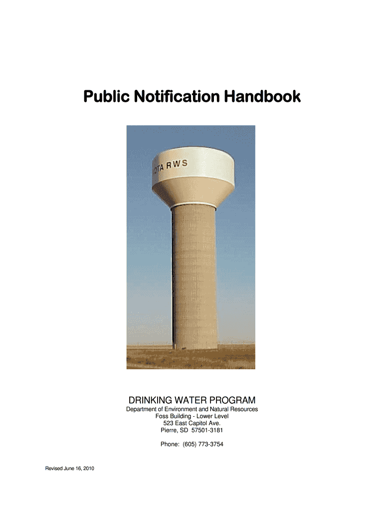 Fillable Online Public Notification Handbook Fax Email Print - pdfFiller