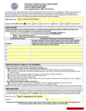 Fillable Online ucdmc ucdavis UC Davis Continuing Medical Education ...