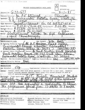 Fillable Online smartech gatech PROJECT ADMINISTRATION DATA SHEET - smartech gatech Fax Email ...