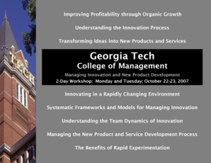 Fillable Online smartech gatech Managing Innovation & New Product ...