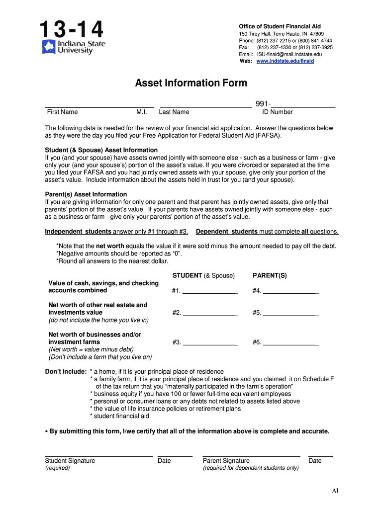 150 Tirey Hall, Terre Haute, IN 47809 Phone (812) 237-2215 or (800) 841 ...