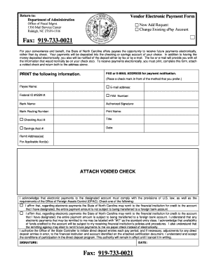Fillable Online Vendor Payment Form (Electronic Ed.) - State ...