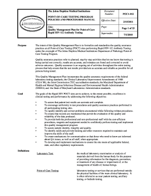 Fillable Online pathology jhu POINT-OF-CARE TESTING PROGRAM Fax Email ...