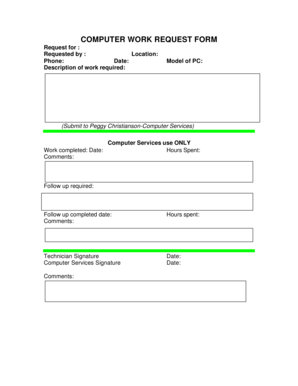 Fillable Online dakotacollege COMPUTER WORK REQUEST FORM - Dakota ...