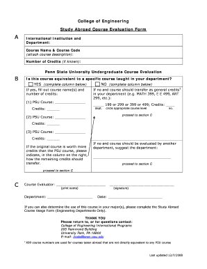 75 Printable Course Evaluation Form Templates - Fillable Samples in PDF ...