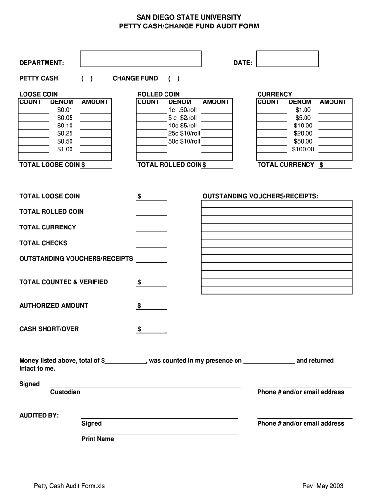 Cash Count Certificate 2020 Fill And Sign Printable Template Online 