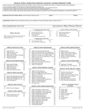 Fillable Online bis sdsu Oracle apps & markview imaging account access request form - bis sdsu ...