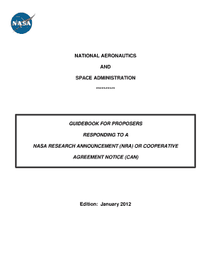 2012 NASA Proposers Guidebook - NASA Headquarters - Siena - Fill and ...