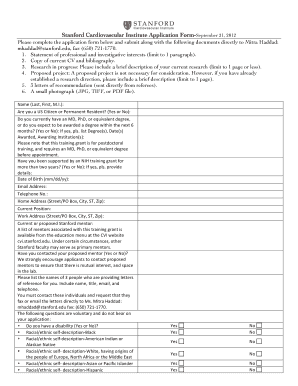Fillable Online cvi stanford Stanford Cardiovascular Institute ...