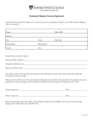 Fillable Online esc Records Grad Repeat Study (PDF 44kB) - SUNY Empire ...