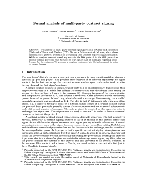 Fillable Online Formal analysis of multi-party contract signing Fax ...