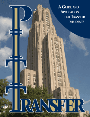 Fillable Online admissions pitt Printable Application - Undergraduate ...