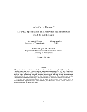 Fillable Online What's in Unison? A Formal Specification and Reference ...