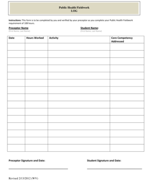 Fillable Online med upenn Revised 2/13/2012 (WV) Preceptor Name Student ...