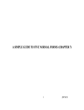 Fillable Online dblab usc A simple guide to five normal forms (chapter ...