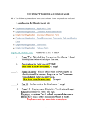 Fillable Online utextension tennessee 1. Application for Employment ...