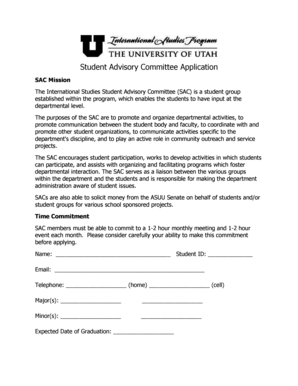 Fillable Online international-studies utah Complete the SAC application ...