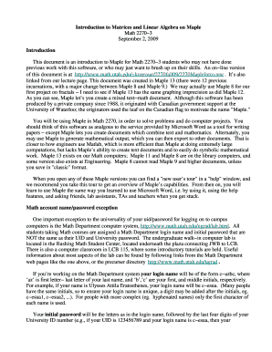 Fillable Online math utah Introduction to Matrices and Linear Algebra ...