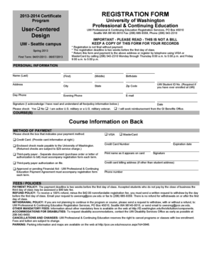 Fillable Online hcde washington UCD Registration Form - University of ...