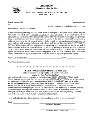 All Players - Biola Youth - Biola University - Youth Biola - Fill and ...