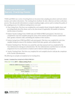 Fillable Online Survey Tracking Forms Fax Email Print - pdfFiller