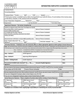 Fillable Online www20 csueastbay California State East Bay - California ...