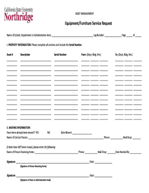 Fillable Online www-admn csun Asset equipment moving form Fax Email ...