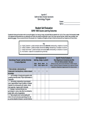 Fillable Online csus Appendix C California State University Sacramento ...