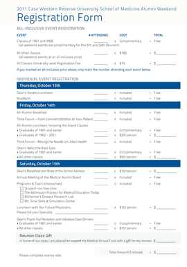 Fillable Online casemed case Registration Form - Case Western Reserve ...