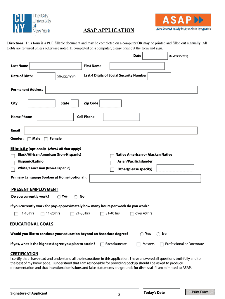 Fillable Online ASAP Application Fax Email Print - pdfFiller