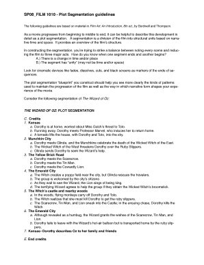 Plot Segmentation - Fill Online, Printable, Fillable, Blank | pdfFiller