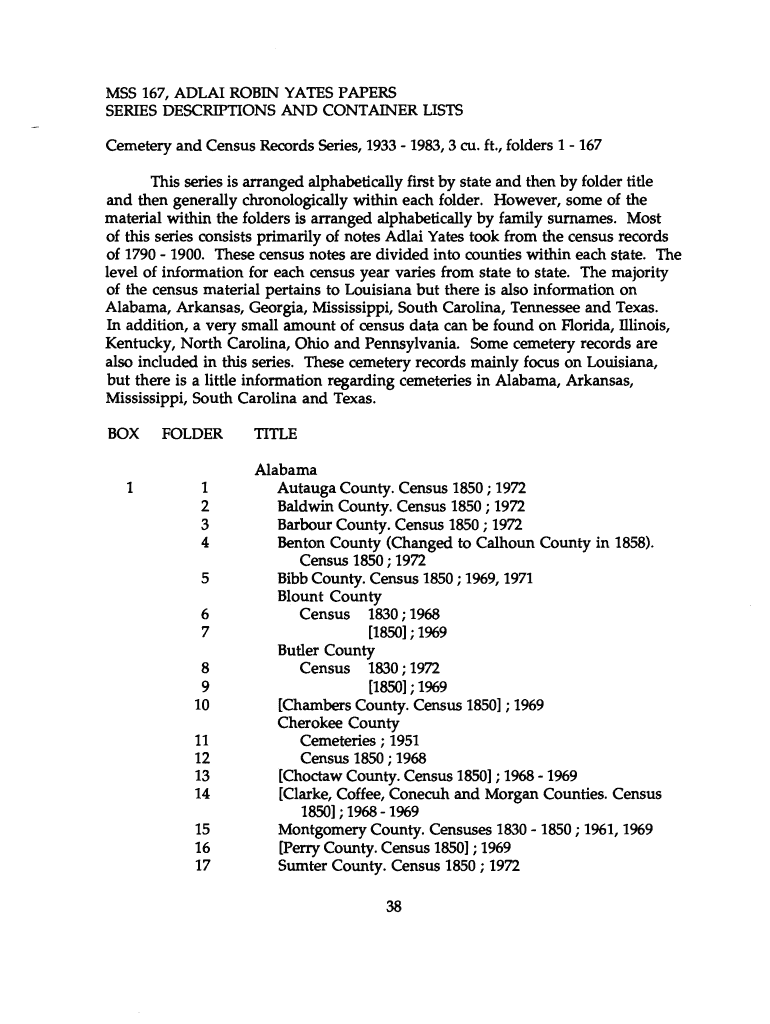 MSS 167, ADLAI ROBIN YATES PAPERS: Fill out & sign online | DocHub