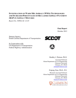 Fillable Online clemson Final Report - Clemson University - clemson Fax ...