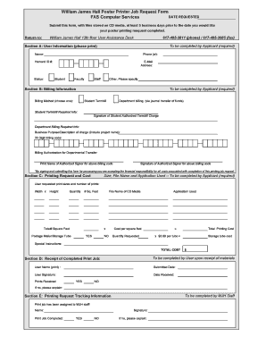 Fillable Online wjh harvard Poster Printing Request Form - WJH Home ...