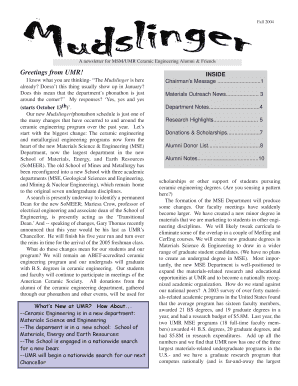 Fillable Online mse mst Greetings from UMR! - Missouri S&T Materials ...