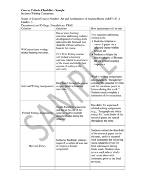 Fillable Online rit CIAS-ARTH-371-Art and Architecture of Rome-Sample ...