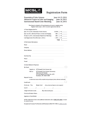 Fillable Online cis rit MCSL Registration form - cis rit Fax Email ...