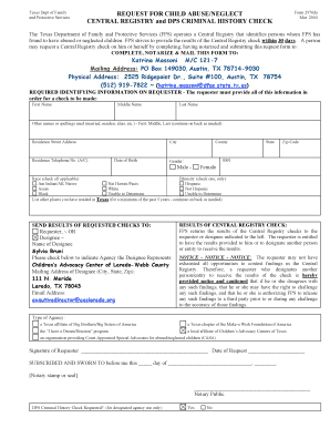 Fillable Online tamiu CPS criminal history check form1.doc - tamiu Fax ...