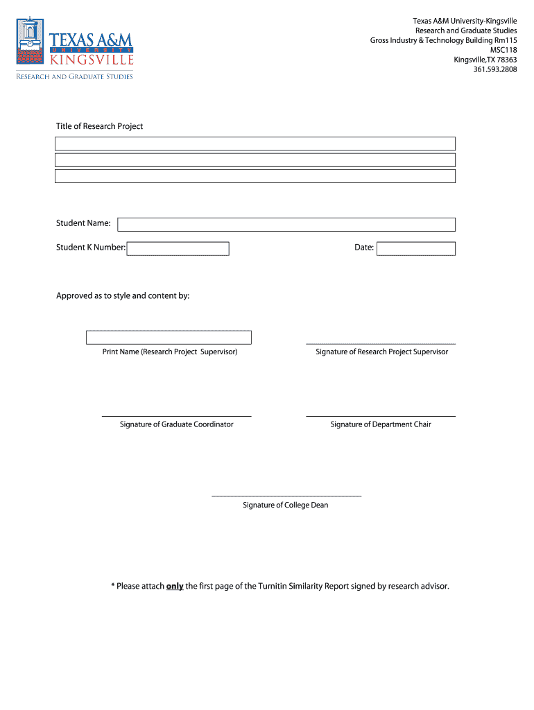 Plan II or III Final Research Project Submission Form - Texas AandM: Fill out & sign online | DocHub