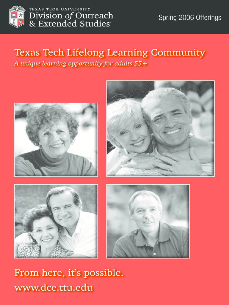 Fillable Online Texas Tech Lifelong Learning Community Fax Email Print - pdfFiller