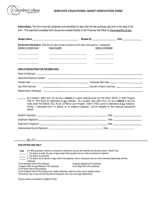 Fillable Online web ccis Employee Education Grant (EEG) form Fax Email ...