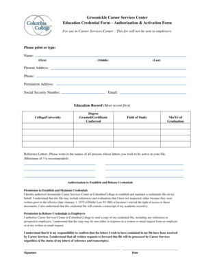 Fillable Online web ccis Grossnickle Career Services Center Education ...