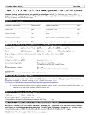 Fillable Online facultysenate uark Attach2A.FS.050212 - ARSC major and ...