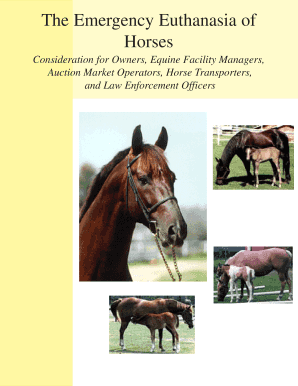 Fillable Online vetmed ucdavis The Emergency Euthanasia of Horses - UC ...