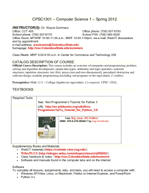 Fillable Online About the department - Computer Science Fax Email Print - pdfFiller