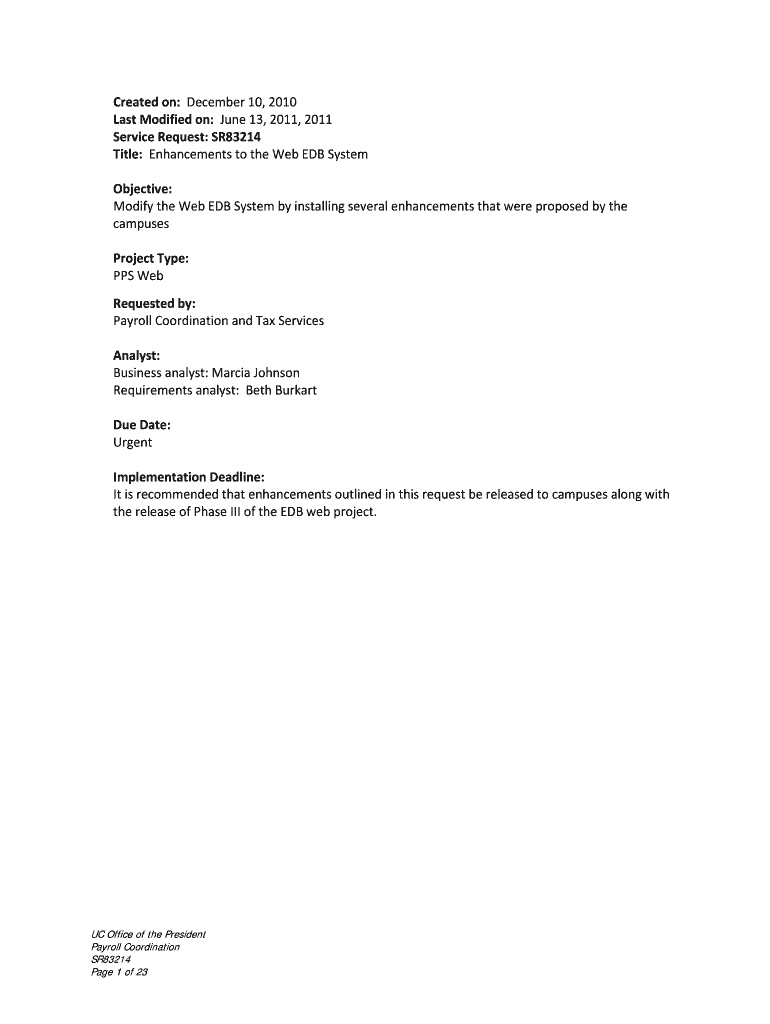 Fillable Online Enhancements to the Web EDB System Fax Email Print ...