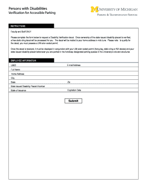 Fillable Online pts umich Parking and Transportation Services - University of Michigan ... Fax ...