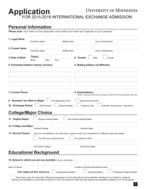 Fillable Online isss umn Application for International Admission - ISSS ...