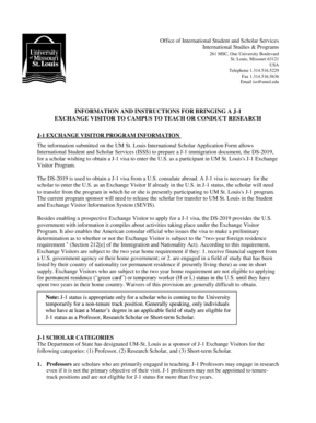 Fillable Online umsl Instructions for Completing Forms A and B - University of Missouri-St ...