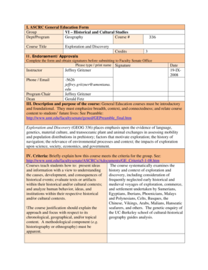 Fillable Online www2 umt I. ASCRC General Education Form Group VI ...